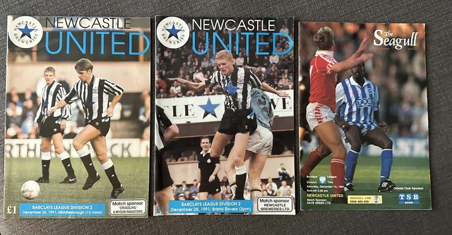 NEWCASTLE UNITED FC vintage match day programmes £3.89 - PicClick UK