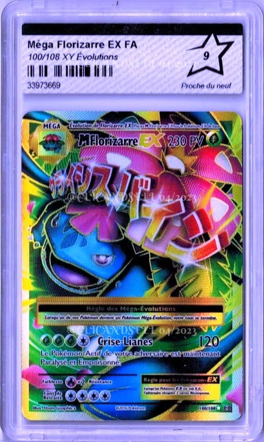 CARTE POKÉMON PCA Méga Florizarre EX FA 100/108 XY Évolutions 9 EUR 151 ...