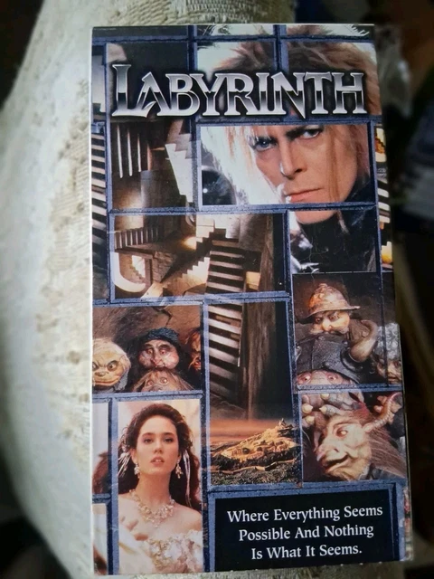 LABYRINTH VHS TAPE David Bowie Jennifer Connelly Jim Henson Lucasfilm ...
