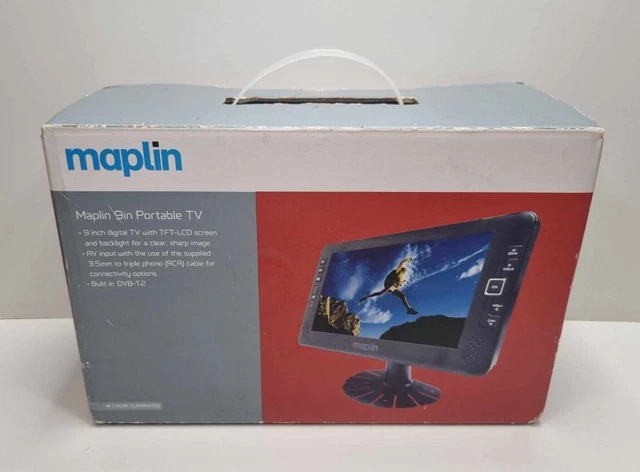 MAPLIN 9& PORTABLE Tv Built in DVB-T2 - Caravan Summer House £99.99 ...