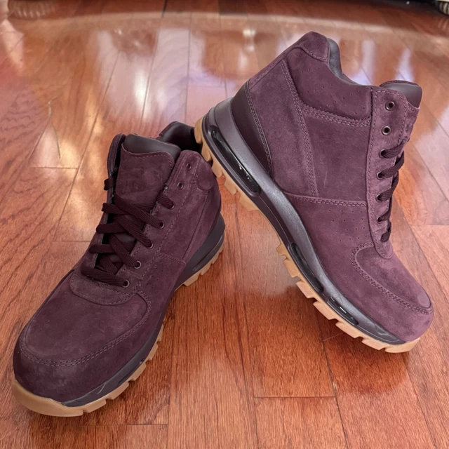 NEW MENS NIKE Air Acg All Trac Goadome Deep Burgundy Suede Size 11 ...