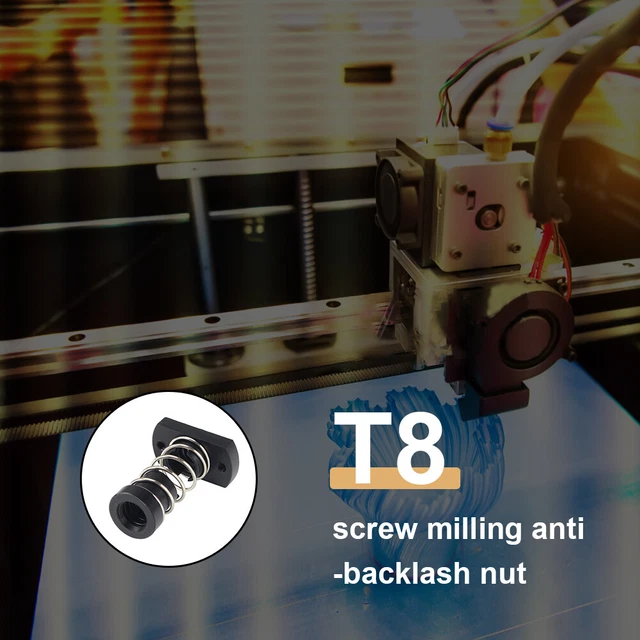 T8 POM ANTI Backlash Lead Screw Nuts for Lead 2mm/4mm/8mm Threaded ...