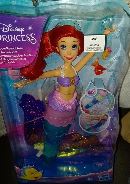 DISNEY PRINCESS RAINBOW Reveal Ariel Color Change Doll Disney’s The ...