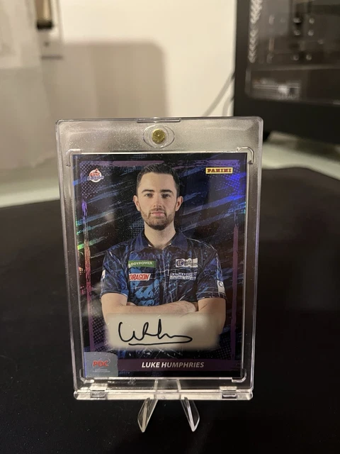PANINI 2025 PDC Darts WM Trading Card Karte AUTO Luke Humphries /75 ...