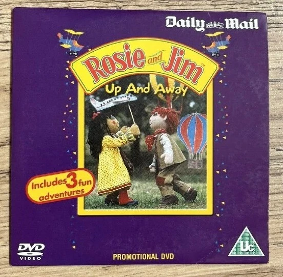 ROSIE AND JIM...UP And Away...3 Adventures..newspaper Promo Dvd £4.99 ...