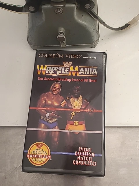 WWF WRESTLEMANIA OFFICIAL VHS Coliseum Video WF004 1985 Hulk Hogan Mr ...