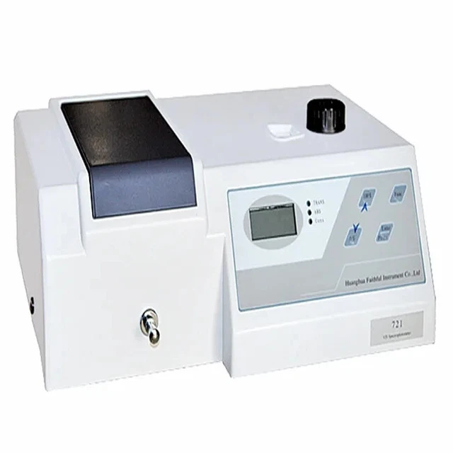 LABORATORY SPECTROPHOTOMETER 721 Visible Spectrometer 220V 350-1020nm ...