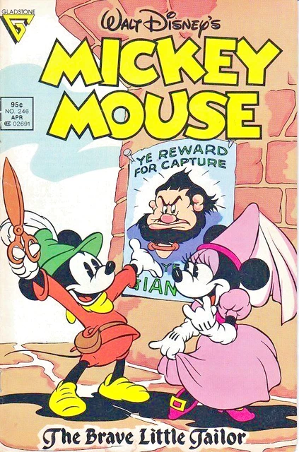 WALT DISNEY'S MICKEY Mouse "The Brave Little Tailor" #246 April 1989 ...