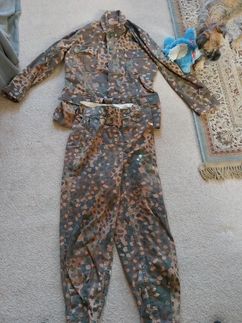 REPRO WW2 GERMAN Dot 44 Camo set jacket and trousers £50.00 - PicClick UK