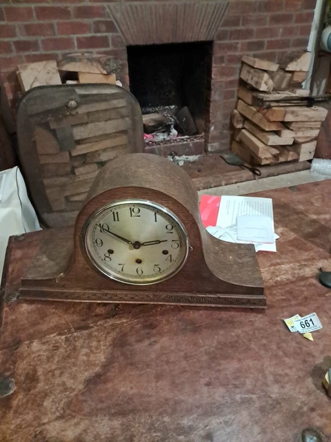 ANTIQUE HALLER GERMAN Art Deco Mantle Clock 1930s + Key And Very ...