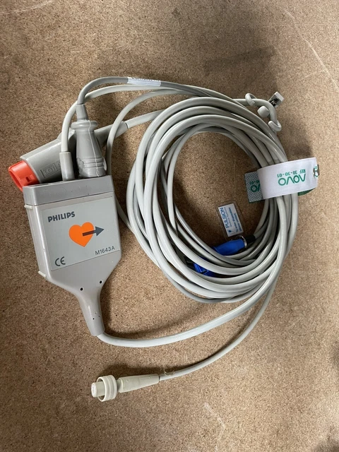 PHILIPS REF M1643A cardiac output cable 4.8 m EUR 120,00 - PicClick DE