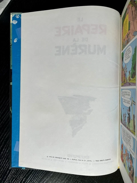 SPIROU:SUBLIME RARE 3EME Dos Rond Repaire De La Murène 70 Craquant Neuf ...