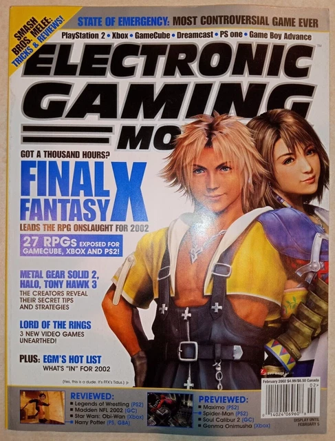 EGM #151 FINAL Fantasy X Cover - Electronic Gaming Monthly Art Tidus ...