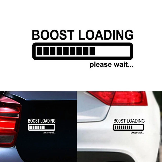 VINYL BOOST LOADING Please Wait... Car Sticker Auto Decal For JDM Turbo ...