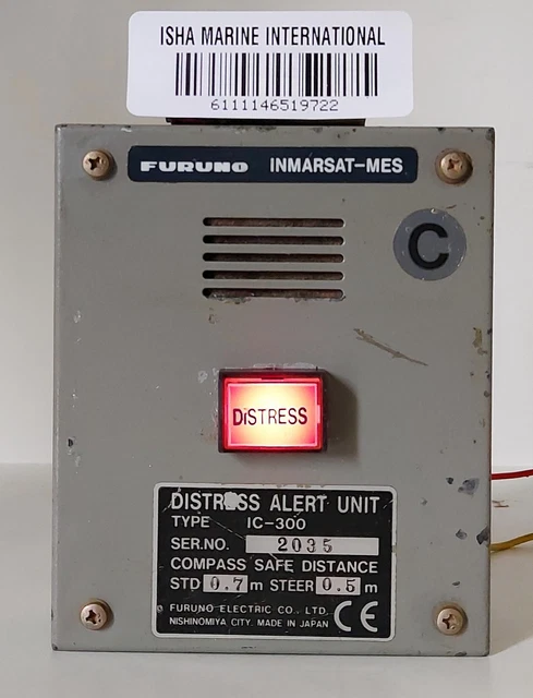 UNITÀ DI ALLERTA Di Emergenza Inmarsat-Mes Furuno IC-300 Giappone 2035 ...