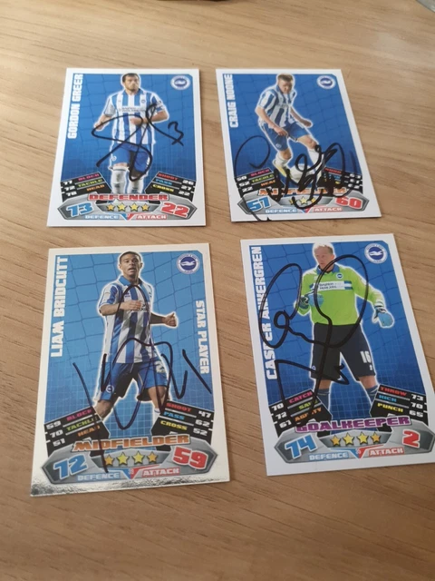 BRIGHTON AND HOVE Albion Footballers Hand Signed Autographs £1.99 ...