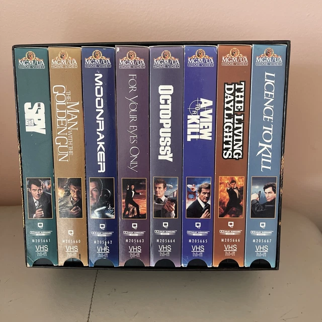 JAMES BOND 007 COLLECTOR’S SET VHS 8 Movies Box Set Nice Condition £18.79 - PicClick UK