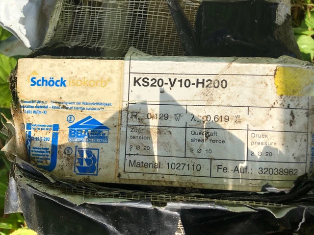 2 SCHOECK ISOKORB KS20-V10-H200 Balkonverbinder Kaltbrücken vermeiden EUR 138,59 - PicClick DE