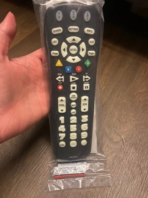 NEW SPECTRUM TIME Warner TV Cable Big Button UR3-SR3S Remote Control ...
