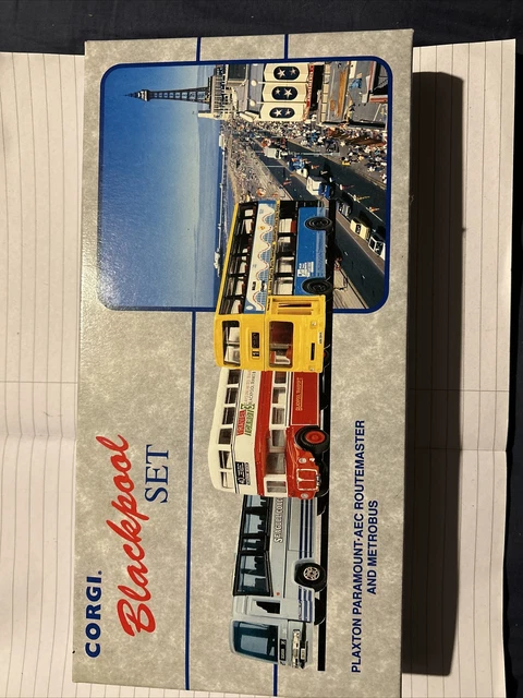 CORGI 97064 BLACKPOOL Bus Set Routemaster Plaxton Metrobus £17.00 ...