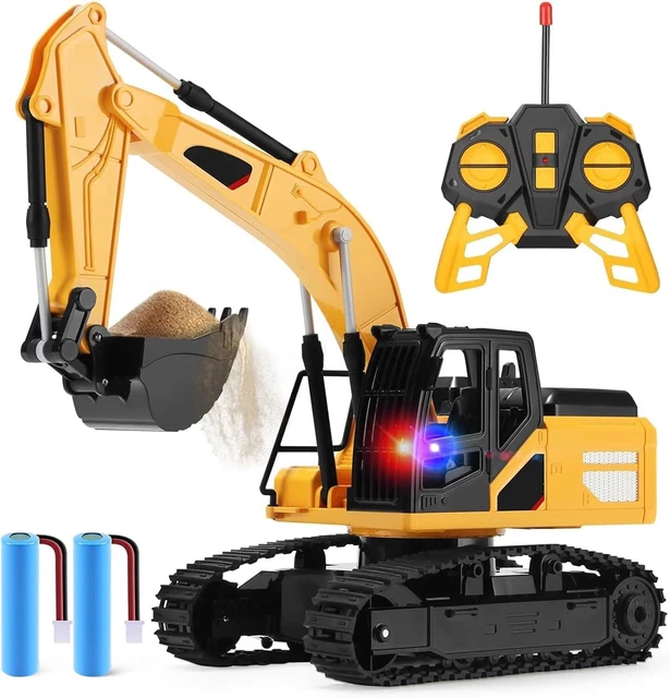 REMOTE CONTROL EXCAVATOR RC Tractor Bulldozer Crawler Truck Toy Digger ...