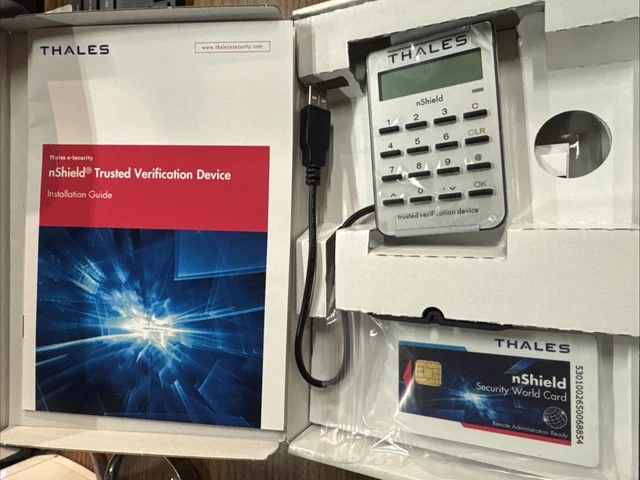 THALES NSHIELD SMARTCARD Reader w/cards CyberJack Secoder TLS USB ...