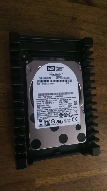 MANUFACTURE RECERTIFIED WESTERNDIGITAL VelociRaptor 10k rpm 1TB HDD ...