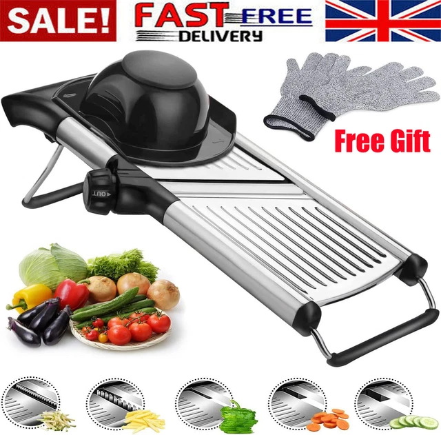 PROFESSIONAL MANDOLIN SLICER Vegetable Cutter Adjustable Mandoline Food ...