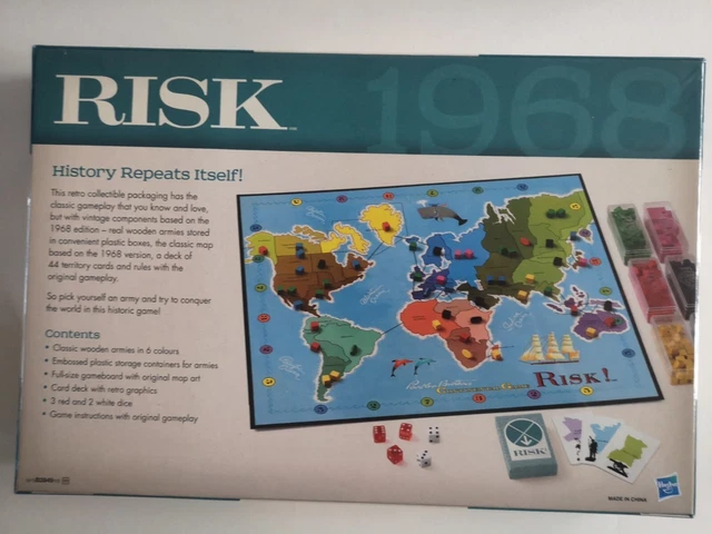 RISK BOARD GAME Retro series Risk 1968 Edition New & Sealed Hasbro ...