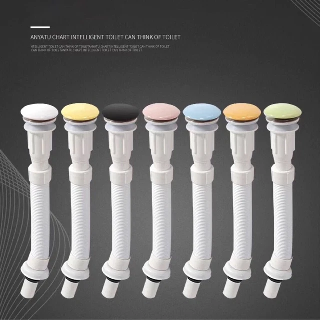 SET OVERFLOW WATER Hose Wash Basin Pipe Plumbing Deodorant Sewer Basin ...