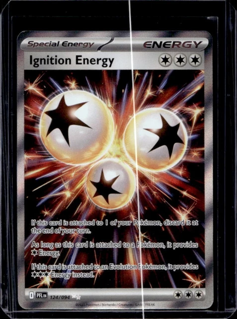 2025 POKEMON PHANTASMAL Flames Ignition Energy Ultra Rare #124/094 £0. ...