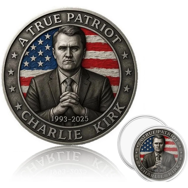 CHARLIE KIRK MEMORIAL Coin Young Hero of US 1993-2025 Coin for Charlie ...
