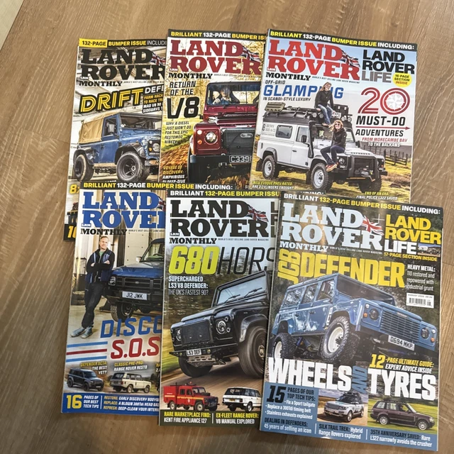 LAND ROVER MONTHLY Magazines X 6, March 2025 - August 2025 £21.49 ...