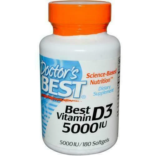 DOCTOR'S BEST VITAMIN D3 5000 IU - 180 Softgels (DRB-00218) £12.93 ...