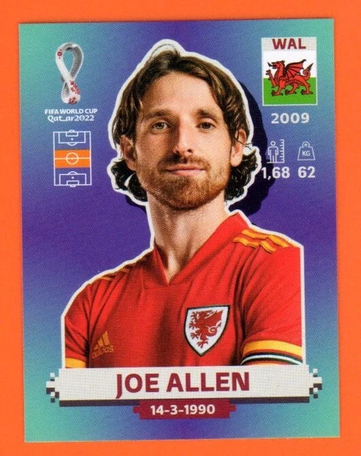 PANINI FIFA WORLD Cup QATAR 2022 #WAL 12 Joe ALLEN Wales Sticker £0.89 ...