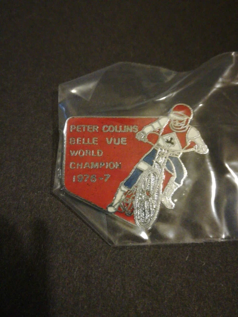 PETER COLLINS BELLE Vue World Champion 1976-7 Speedway Badge £4.99 ...