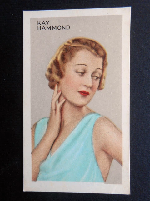 FIGURINES ACTORS AKTEURS figurine cigarettes cards 32 kay hammond ...