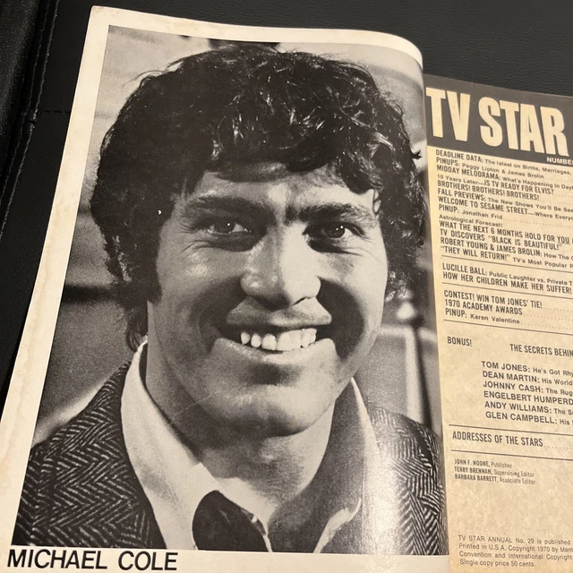 TV STAR ANNUAL Tom Jones Michael Cole Sesame Street Tom Jones Glen ...