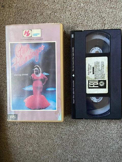PINK FLAMINGOS VHS John Waters Divine cult Harmony Vision Case £51.92 ...