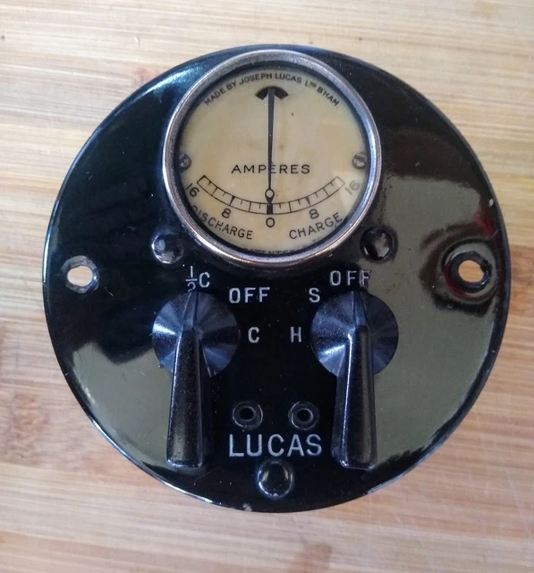 LUCAS CONTROL PANEL with Ammeter 1928 Morgan 3 Wheeler, Austin 7 ...