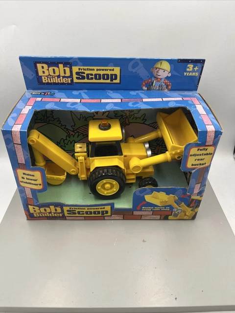 BOB THE BUILDER Scoop Friction Powered Toy Figure Vehicle Boxed £30.00 ...