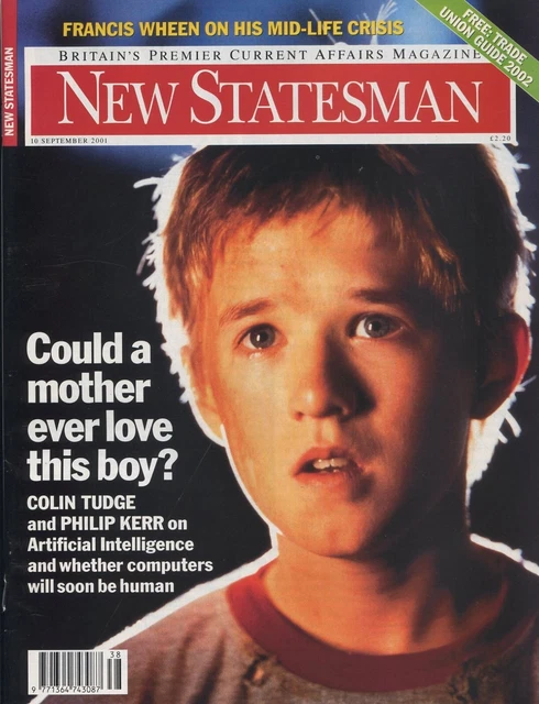 HALEY JOEL OSMENT - AI - JUDE LAW - Vintage NEW STATESMAN Magazine 2001 ... HALEY JOEL OSMENT - AI - JUDE LAW - Vintage NEW STATESMAN Magazine 2001 ...