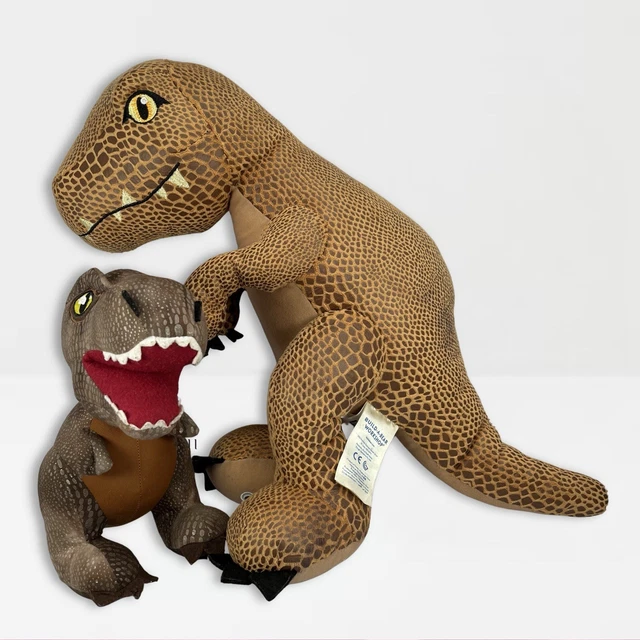 JURASSIC PARK T-REX Dinosaur Plush Toys - Build a Bear 16” & Jurassic ...