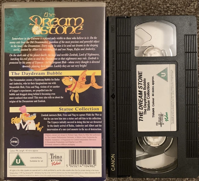 THE DREAM STONE The Daydream Bubble/Statue Collection-Animated-Vhs ...