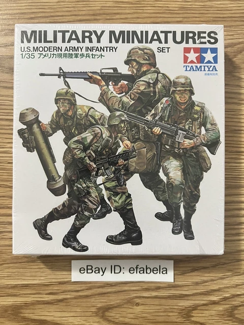 TAMIYA MILITARY MINIATURES U.S. Modern Army Infantry Set 1:35 Kit 35133 ...