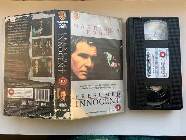 PRÉSUMÉ INNOCENT {1990, Vhs/Pal} Harrison Ford, Brian Dennehy. Titre Supprimé !!! EUR 3,50 ...