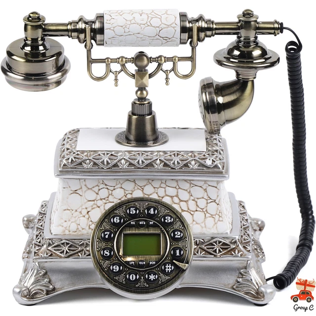 VINTAGE DESK DIAL Telephone Retro Classic Landline Phone Home Office ...