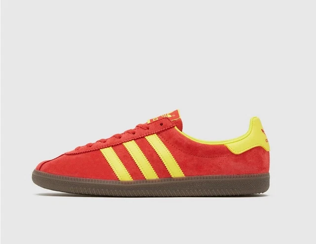 ADIDAS ORIGINALS ATHEN Men's Trainers in Red and Yellow Limited Stock £ ...