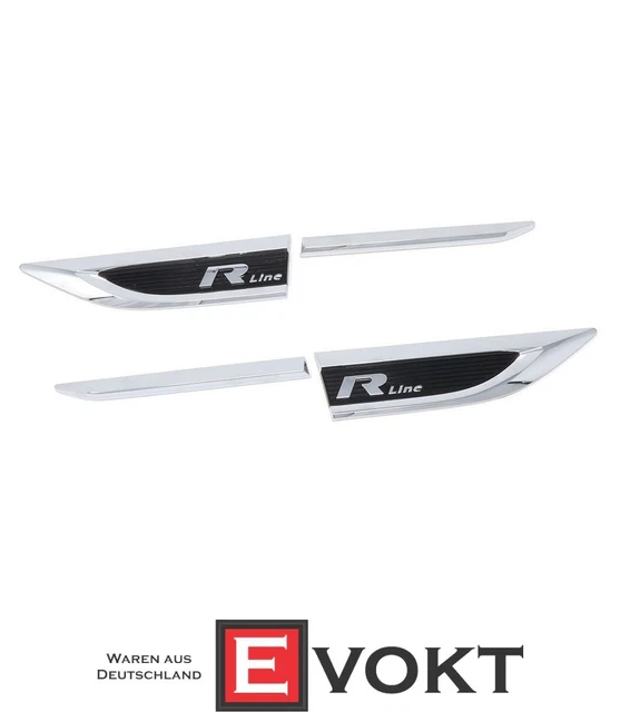 ORIGINAL VW T-ROC R-Line Badges Emblems badge plaques set fender door ...