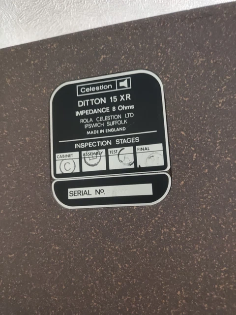 CELESTION DITTON 15XR Vintage High-Fi Speakers 8ohm £42.30 - PicClick UK